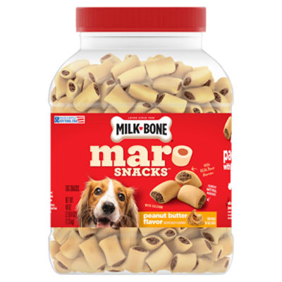 Milk-Bone Maro Snacks Peanut Butter Flavor Dog Snacks, 40 oz - ShopRite