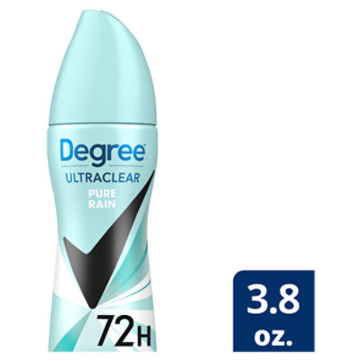 Degree Ultraclear 72H Pure Rain Black + White Dry Spray ...