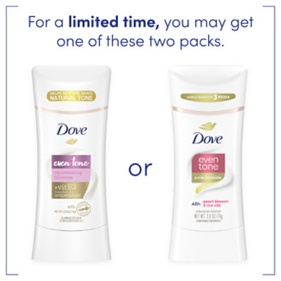 Dove Even Tone Rejuvenating Blossom Antiperspirant, 2.6 oz
