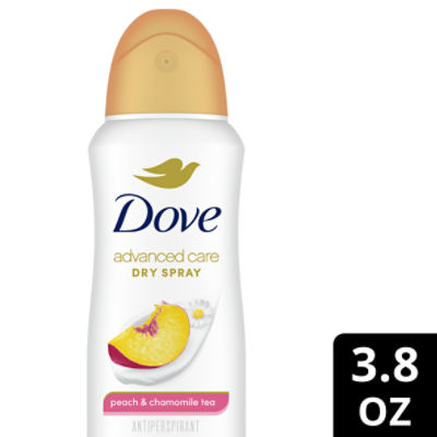 Dove Advanced Care Antiperspirant Deodorant Spray Peach & Chamomile Tea ...