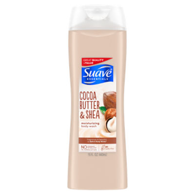 Suave Essentials Body Wash Creamy Cocoa Butter and Shea 15 oz