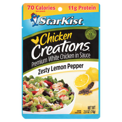 StarKist Chicken Creations, Zesty Lemon Pepper, 2.6 oz Pouch - ShopRite