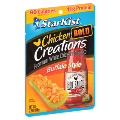 StarKist Chicken Creations Bold in Buffalo Style Sauce, Premium White ...