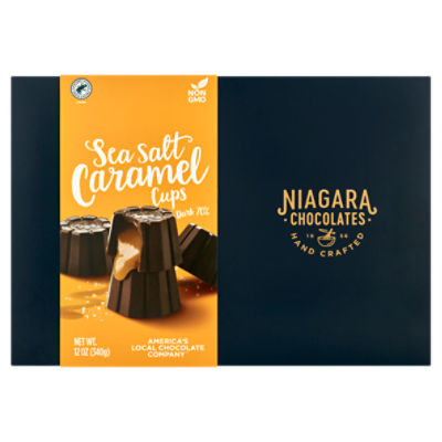 Niagara Chocolates Sea Salt Caramel Cups, 12 oz