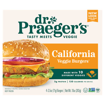 Dr Praegers California Veggie Burgers 25 Oz 4 Count Gourmet