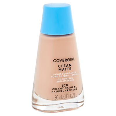 Covergirl Clean Matte 520 Creamy Natural Liquid Foundation, 1 fl oz