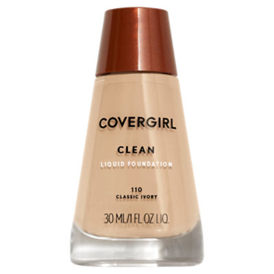 Covergirl Clean 110 Classic Ivory Liquid Foundation, 1 fl oz