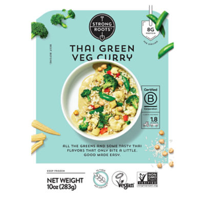 Strong Roots Thai Green Veg Curry, 10 oz - ShopRite