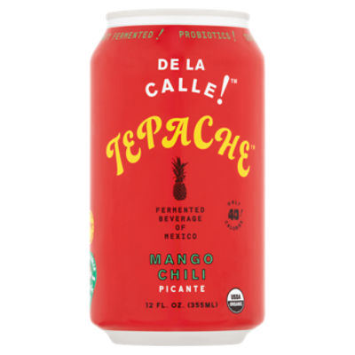 De La Calle! Tepache Mango Chili Fermented Beverage, 12 fl oz
