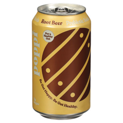 Poppi Root Beer Prebiotic Soda 12 Fl Oz Dearborn