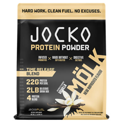 Jocko Mölk Vanilla Protein Powder Dietary Supplement, 2.1 lb - ShopRite