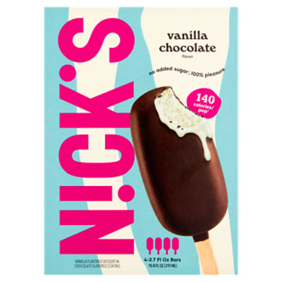 Nick's Swedish-Style Vanilj Choklad Flavor Frozen Dessert, 2.7 fl oz, 4 ...