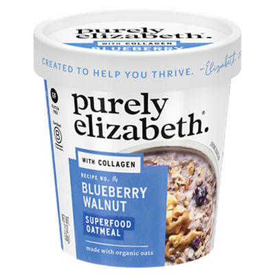 Purely Elizabeth Blueberry Walnut Collagen Protein, Oats