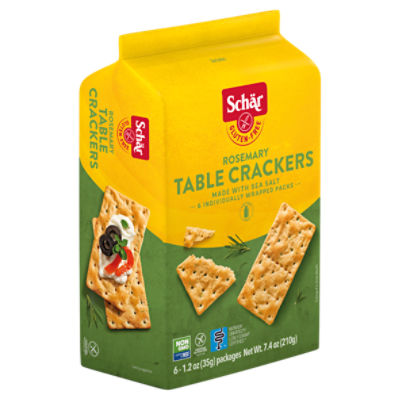 Schär Gluten Free Rosemary Table Crackers, 1.2 oz, 6 count