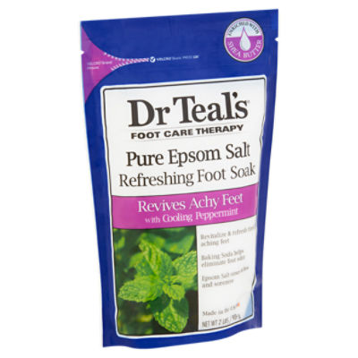 Dr. Teal's Foot Care Therapy Pure Epsom Salt Refreshing Foot Soak, 2 lb ...