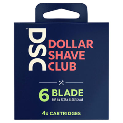 Dollar Shave Club 6-Blade Razor Refill Cartridges 4 Count - ShopRite