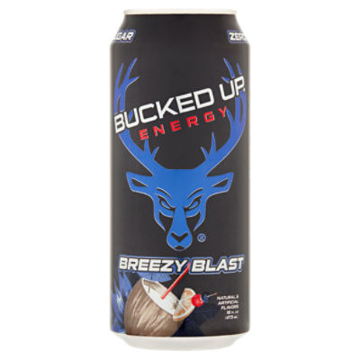 Bucked Up Breezy Blast Energy Drink, 16 fl oz - ShopRite