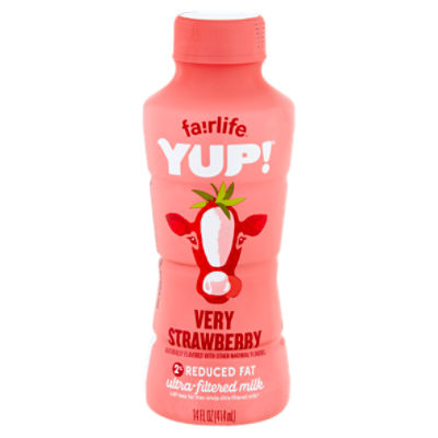 Fairlife Yup! Very Strawberry 2% Reduced Fat Ultra-Filtered Milk, 14 fl ...