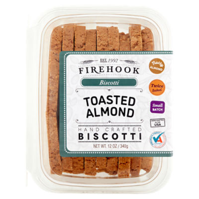 Firehook Toasted Almond Biscotti, 12 oz