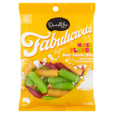 Darrell Lea Fabulicious Mixed Flavor Sour Candy Stix, 7 oz - ShopRite