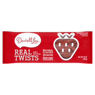 Darrell Lea Real Twists Strawberry, Candy