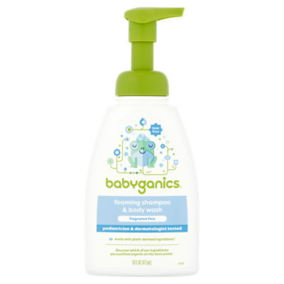 Babyganics Fragrance Free Foaming Shampoo & Body Wash, 16 fl oz - Fairway