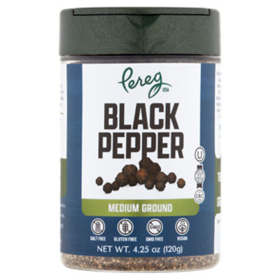 Pereg Medium Ground Black Pepper, 4.25 oz - Fairway