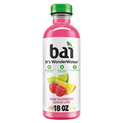 Bai Flavored Water, Rubi Raspberry Lemon Lime, Antioxidant Infused ...