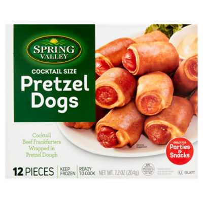 Spring Valley Cocktail Size Pretzel Dogs, 12 count, 7.2 oz - ShopRite
