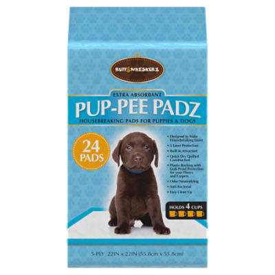 Ruff & Whiskerz Pup-Pee Padz Extra Absorbant 5-Ply, Pads