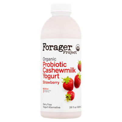 Forager Project Organic Strawberry Probiotic Cashewmilk Dairy Free ...