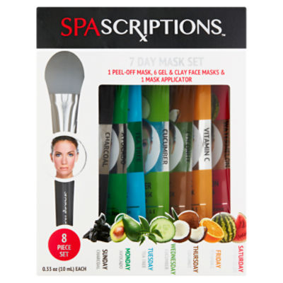 Spascriptions 7 Day Mask Set, 0.33 oz, 8 count