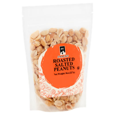 PF Snacks Roasted Salted Peanuts, 8 oz
