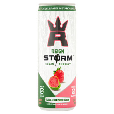 Reign Storm Clean Energy Guava Strawberry Energy Drink, 12 fl oz - ShopRite