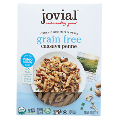 Jovial Organic Grain Free Cassava Penne Organic Gluten Free Pasta, 8 oz ...