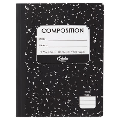 iScholar New York Wide Ruled Composition Notebook, 100 sheets