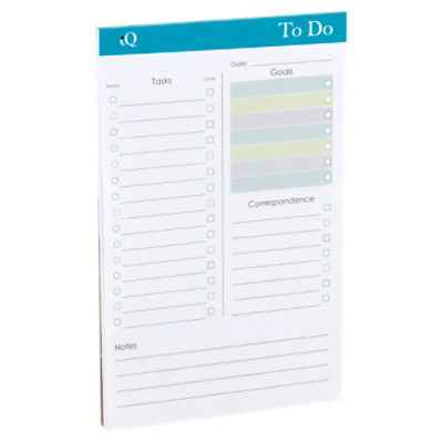 iQ 5 x 8 in To Do List Pad, 50 count