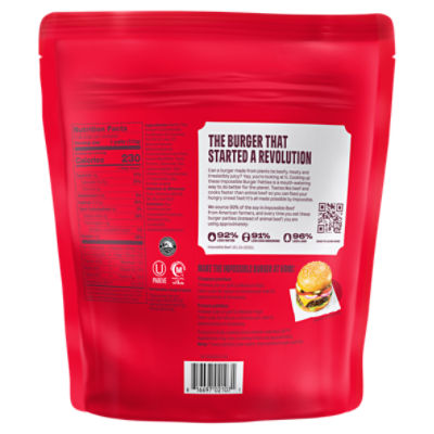 Hamburger Patty Nutrition Facts