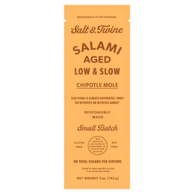 Salt & Twine Chipotle Mole Salami, 5 oz - Fairway