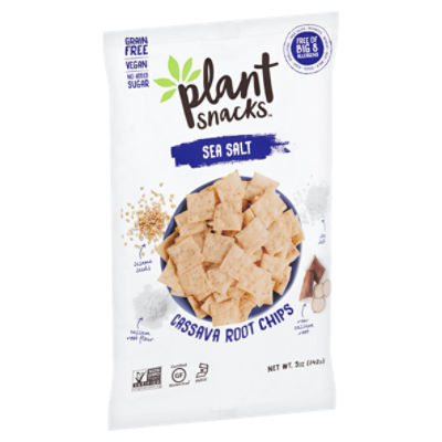 Plant Snacks Sea Salt Cassava Root Chips, 5 oz