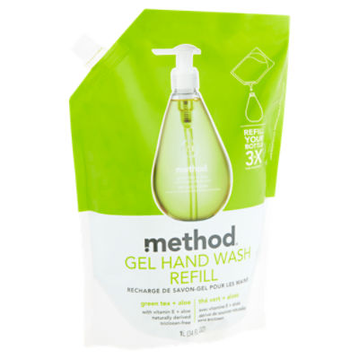 Method Green Tea + Aloe, Gel Hand Wash Refill