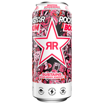 Rockstar Boom Whipped Strawberry Energy Drink, 16 fl oz