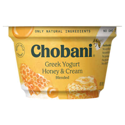 Chobani Blended Honey And Cream Greek Yogurt 53 Oz Shoprite