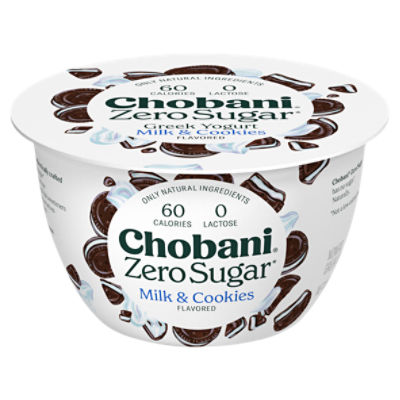 Chobani Zero Sugar Milk & Cookies Flavor, Yogurt