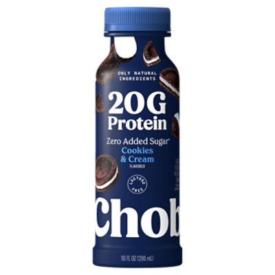 Chobani Complete Cookies And Cream Flavored Greek Yogurt Drink 10 Fl Oz Shoprite