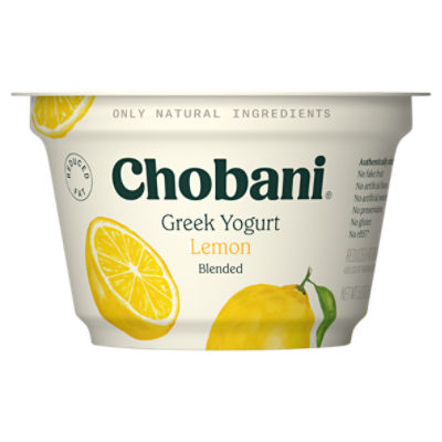 Chobani Lemon Blended Greek Yogurt 53 Oz Fairway