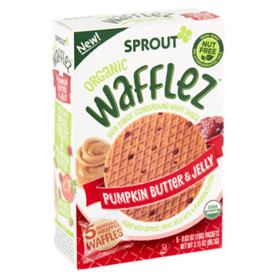 Sprout Wafflez Organic Pumpkin Butter & Jelly Oven Baked Stoneground ...