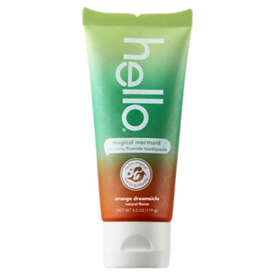 Hello Orange Dreamsicle Magical Mermaid Anticavity Fluoride Toothpaste, 4.2 oz - ShopRite