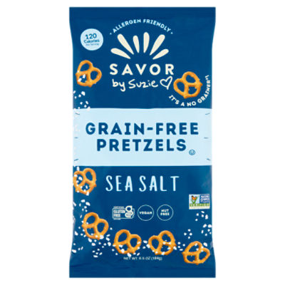 Savor by Suzie Grain-Free Sea Salt Pretzels, 6.5 oz - ShopRite