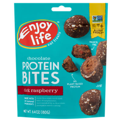Enjoy Life Dark Raspberry Chocolate Protein Bites, 6.4 oz